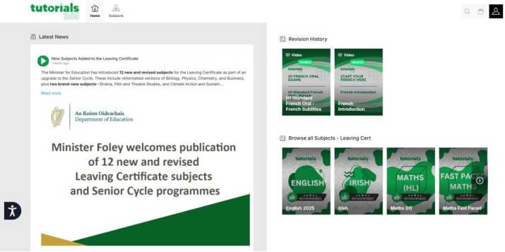 Navigate the “Home” Page – Olive for Education