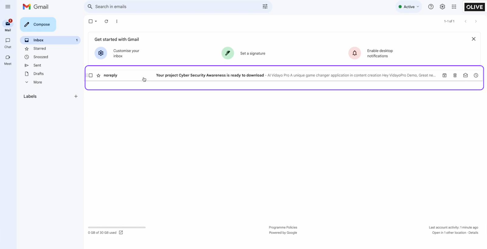 Downloading a Video – Olive for Education
